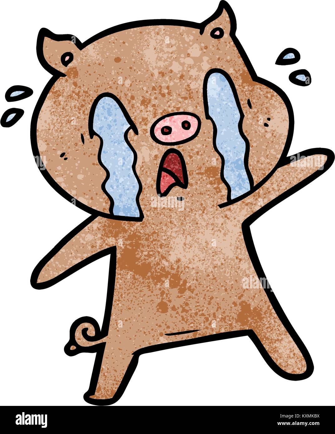 crying pig cartoon Stock Vector Image & Art - Alamy