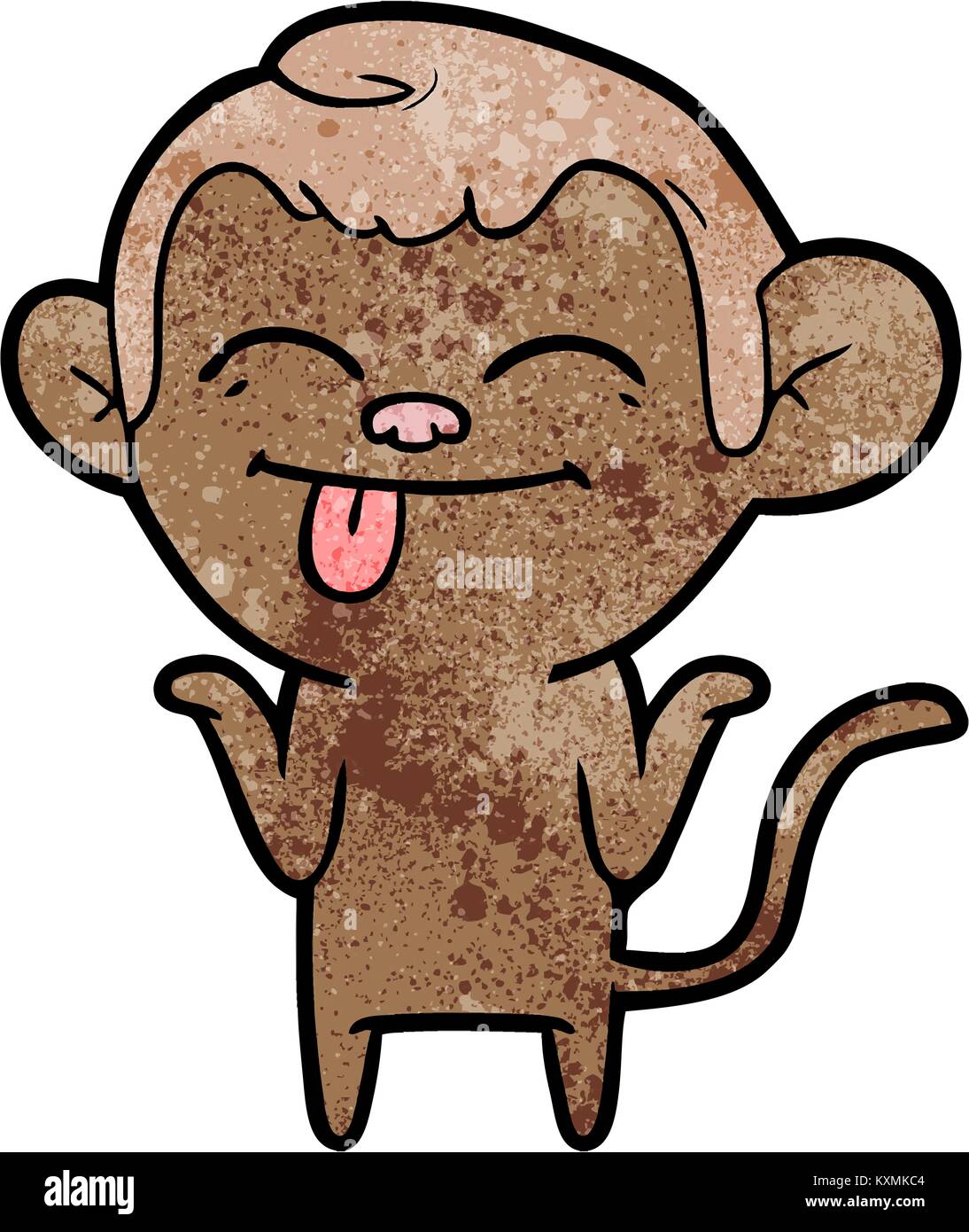 funny cartoon monkey Stock Vector Image & Art - Alamy
