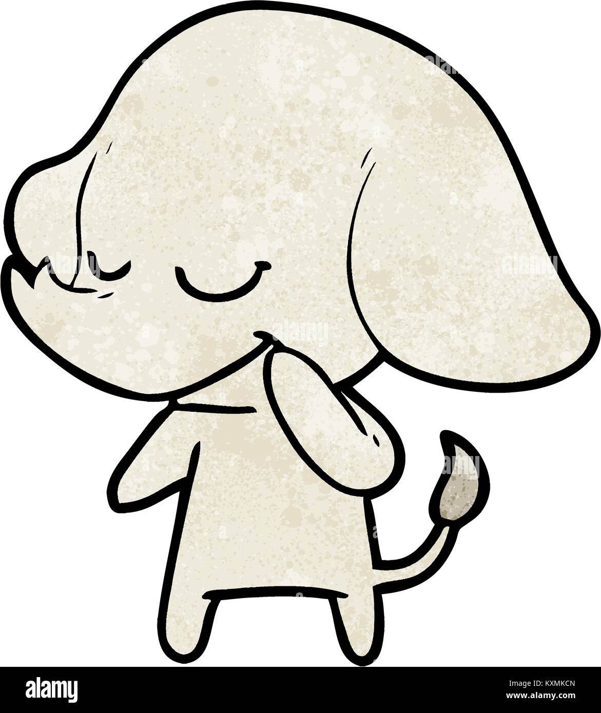 cartoon smiling elephant Stock Vector Image & Art - Alamy