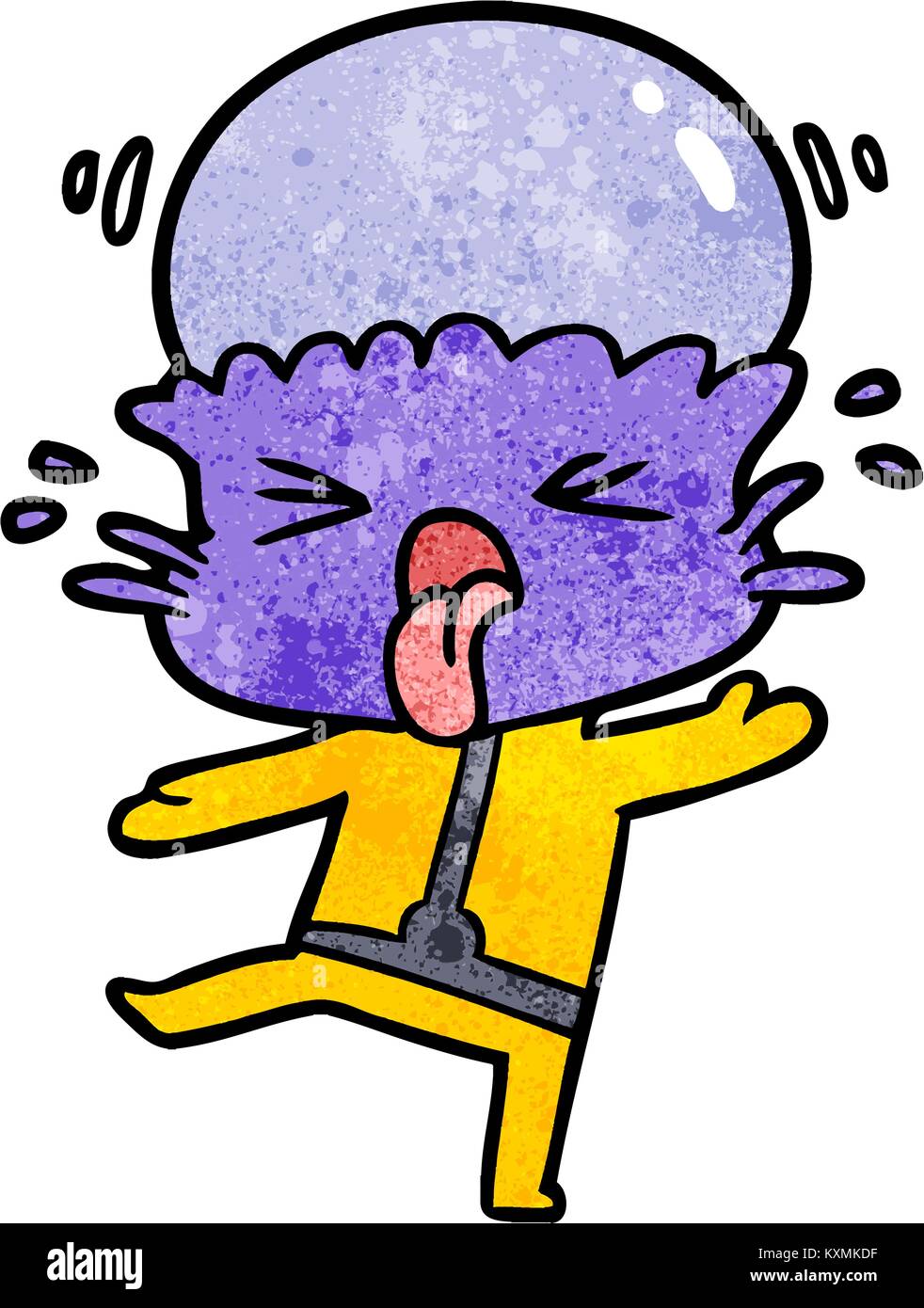 weird cartoon alien Stock Vector Image & Art - Alamy