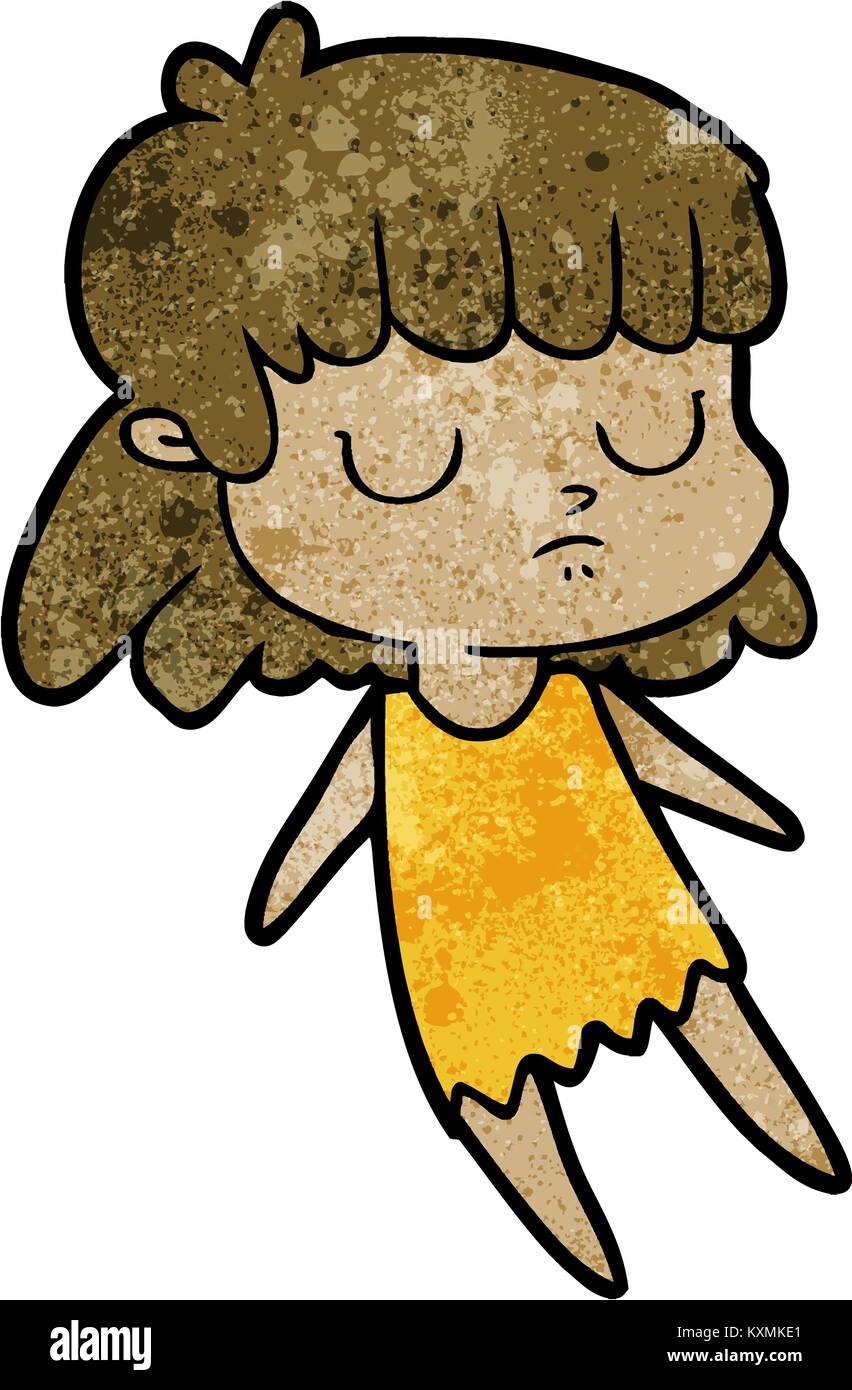 cartoon indifferent woman Stock Vector Image & Art - Alamy