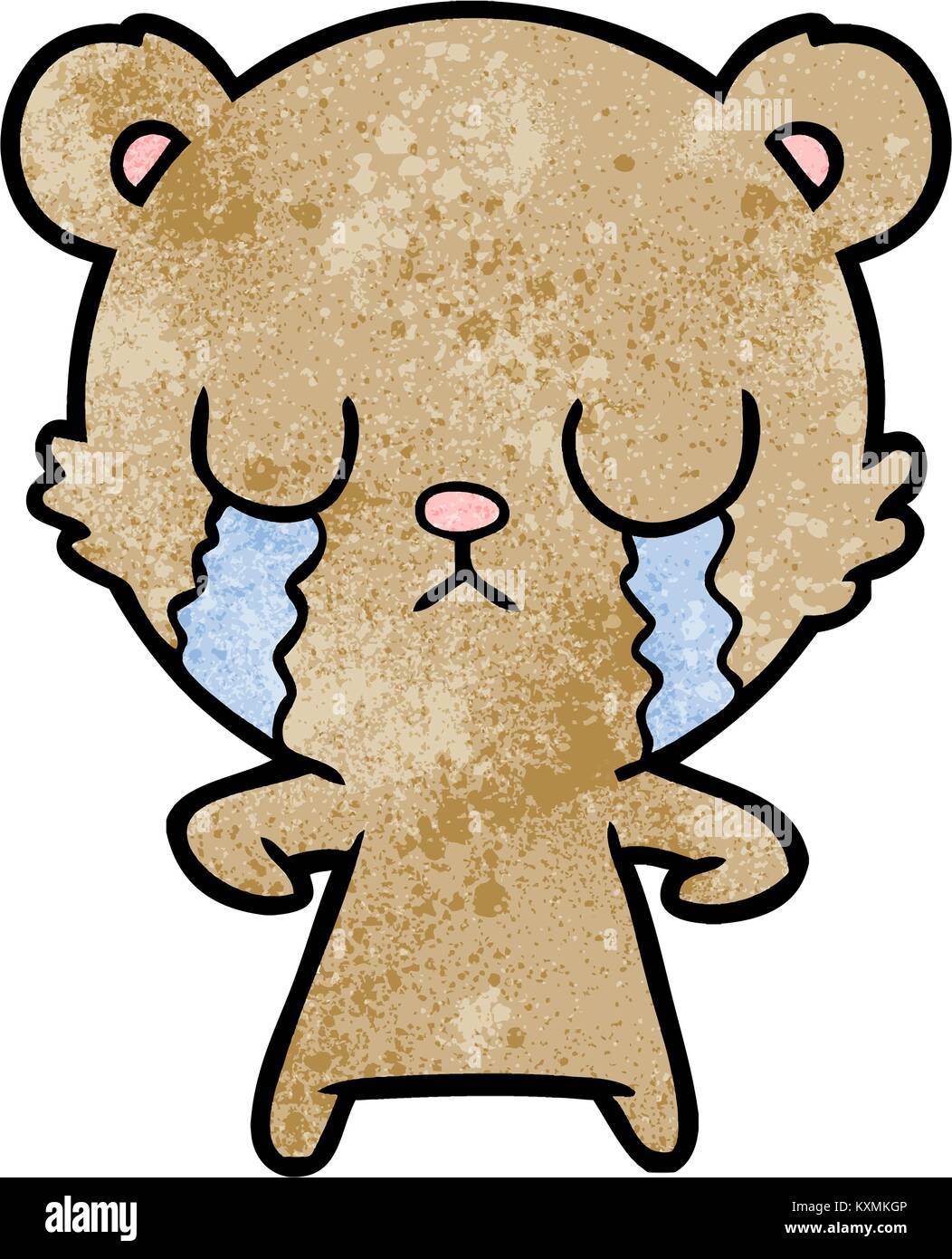 crying cartoon bear Stock Vector Image & Art - Alamy