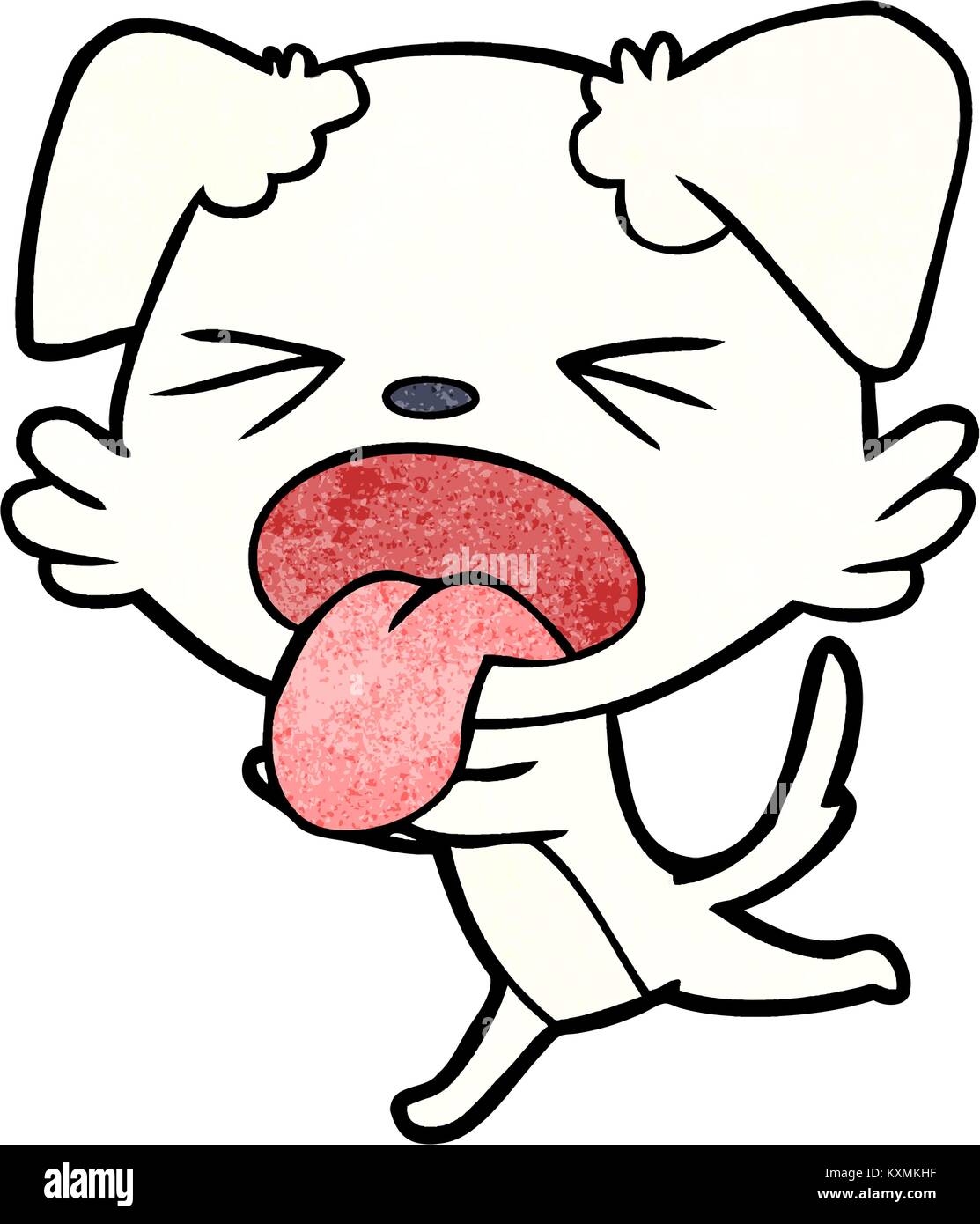 cartoon panting dog Stock Vector Image & Art - Alamy