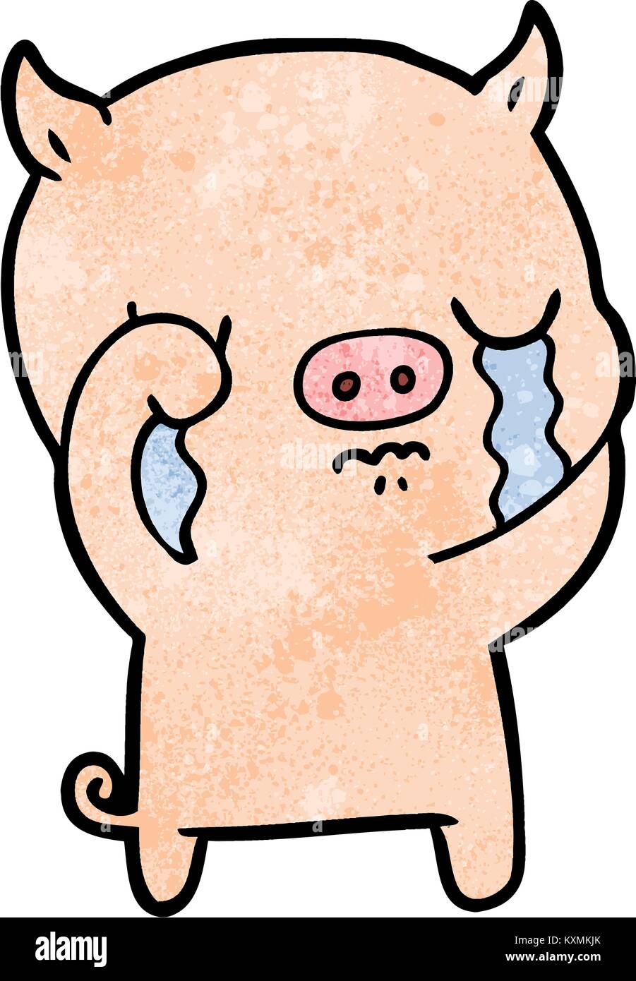 cartoon pig crying Stock Vector Image & Art - Alamy