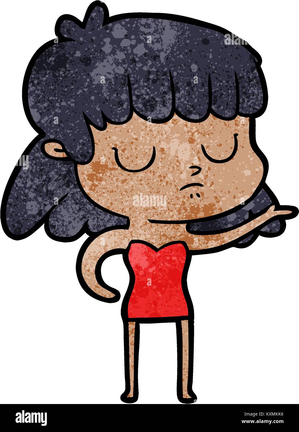 cartoon indifferent woman Stock Vector Image & Art - Alamy