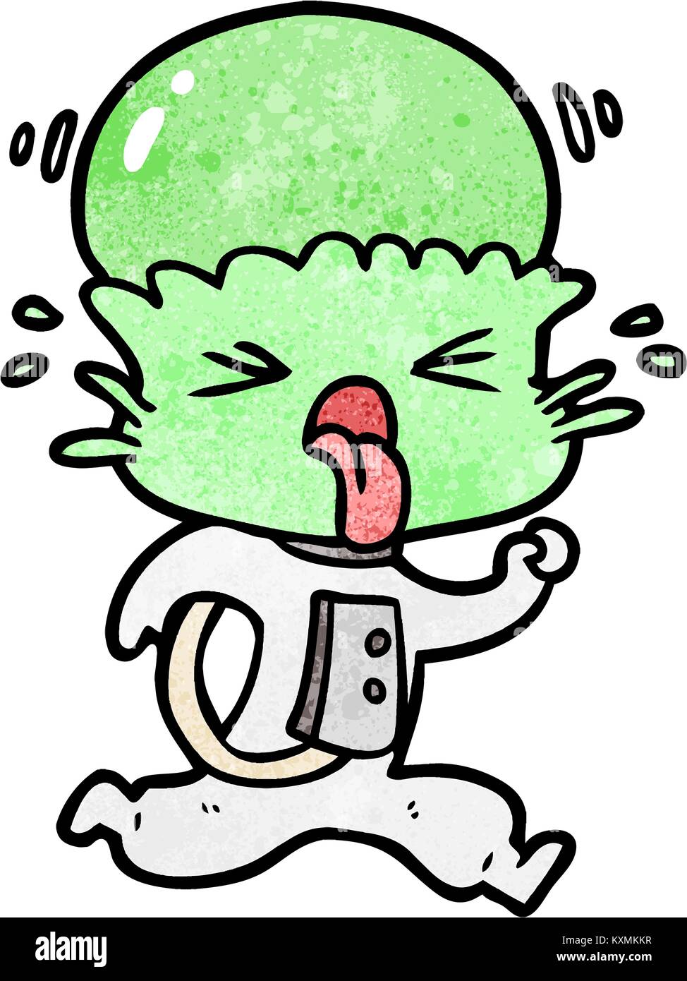weird cartoon alien Stock Vector Image & Art - Alamy
