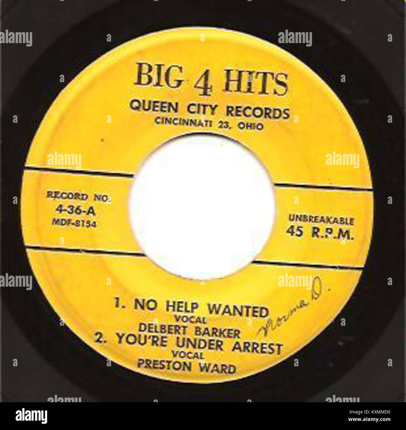 Big 4 Hits 36 A - NoHelpWanted-You'reUnderArrest Stock Photo - Alamy