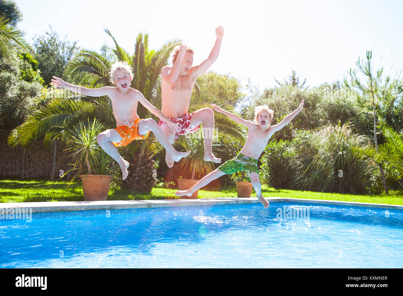 Pool father hi-res stock photography and images - Alamy