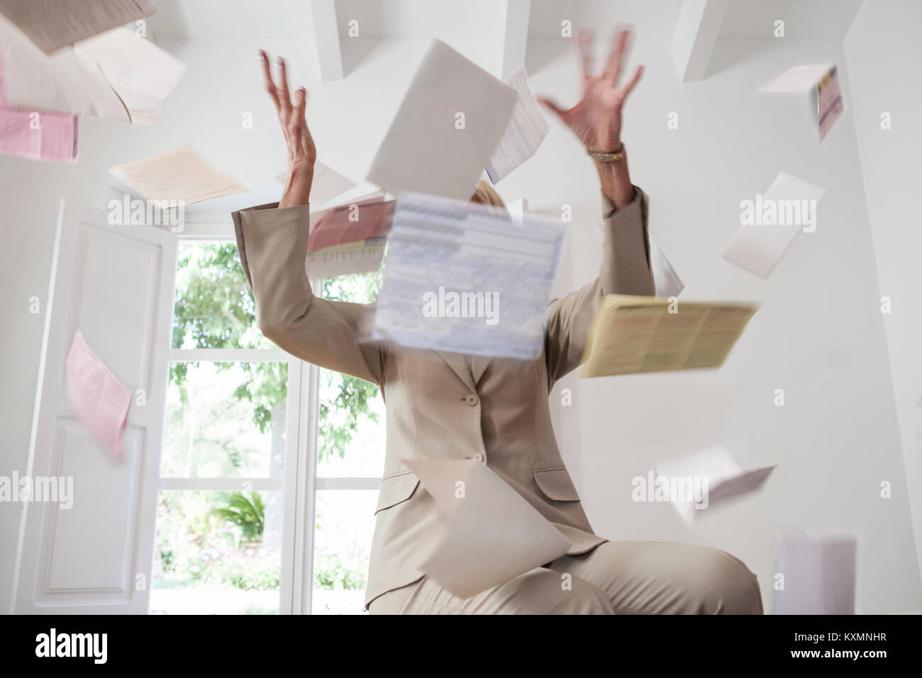 Paperwork in air hi-res stock photography and images - Alamy