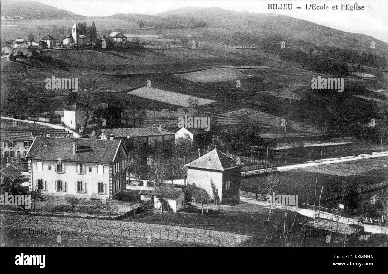 This historical view of Bilieu presents a general perspective of the ...