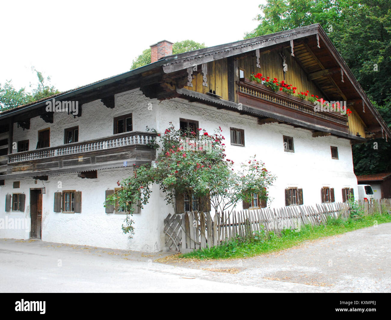 A photograph of the Münchner Straße in Aying, Germany, showcasing the ...