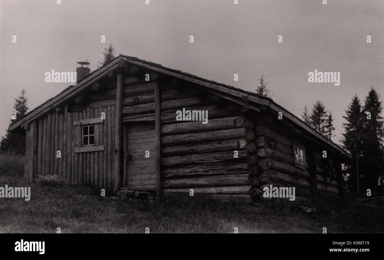 Berggården seter in Korbølsetra, Hedmark, Norway, is a traditional ...