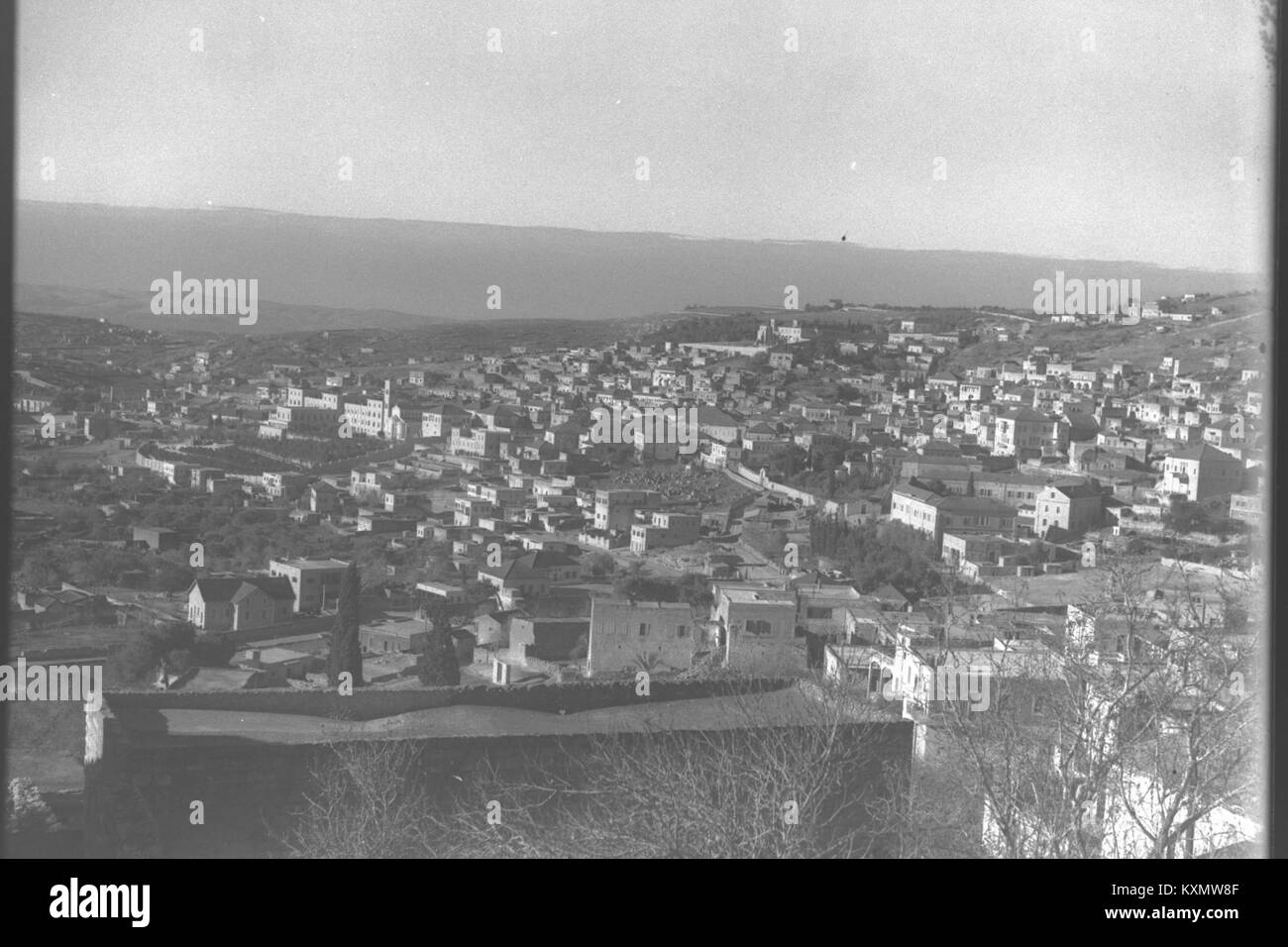A view of Nazareth in Israel, showing urban architecture and landscape ...