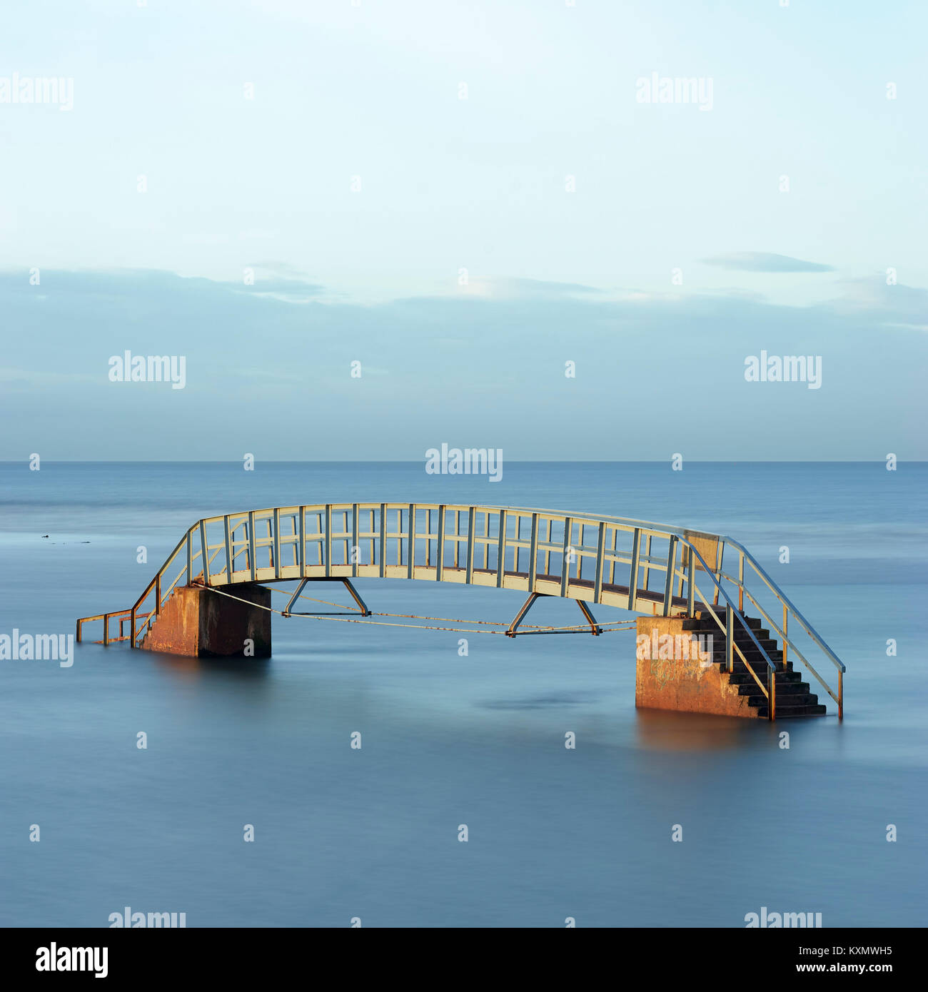 The 'Bridge to Nowhere, Belhaven Bay, Dunbar, East Lothian, Scotland ...