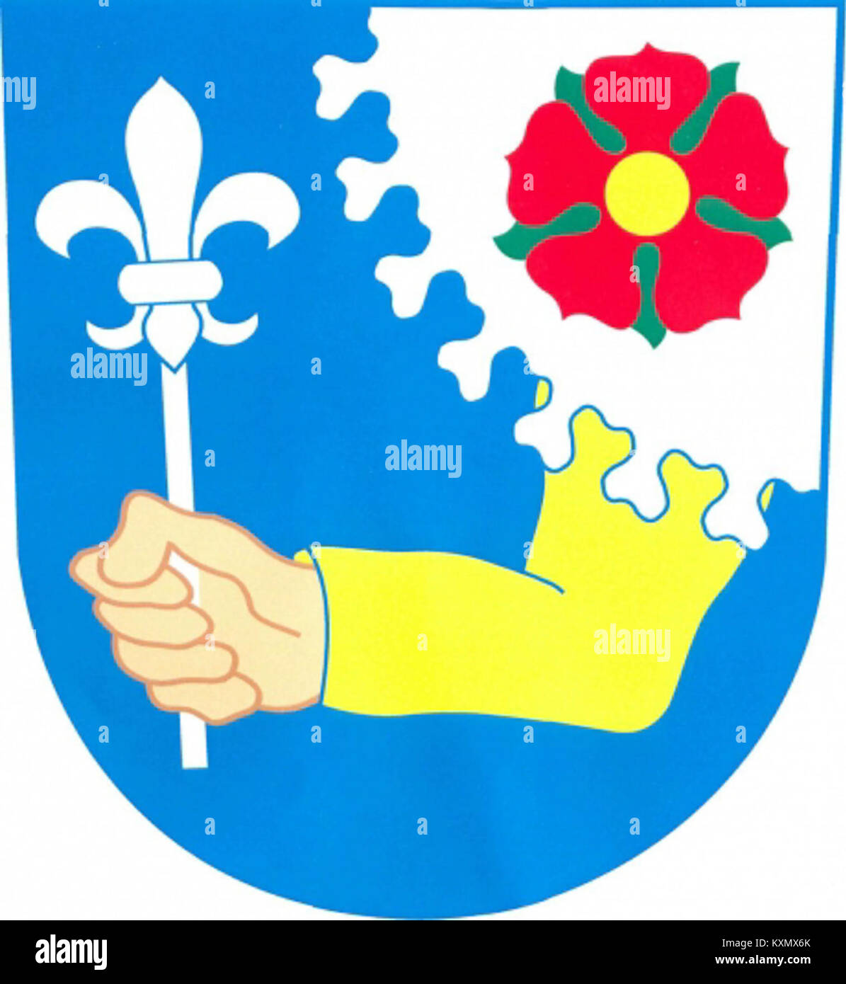 The coat of arms of Bozetice represents the heraldic symbol of the ...