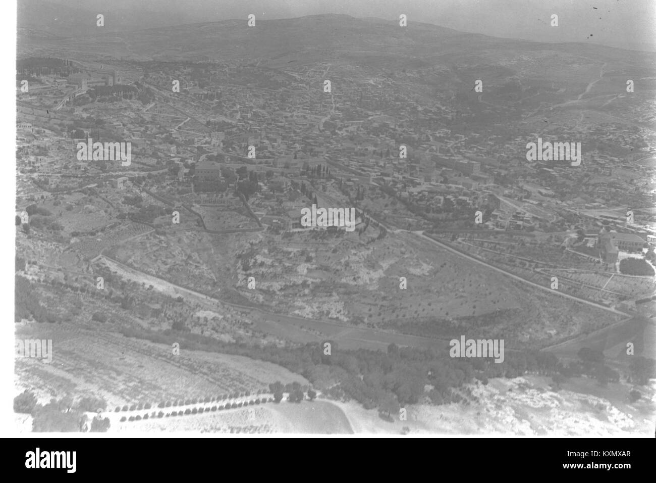 AN AERIAL VIEW OF NAZARETH. צילום אוירי של נצרת Stock Photo - Alamy