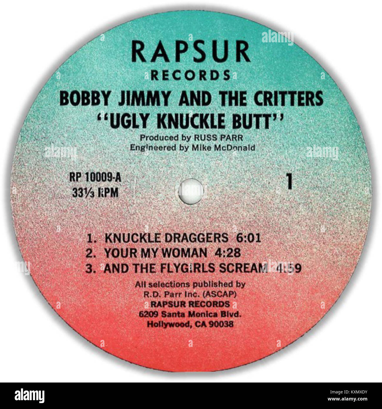 Bobby Jimmy and the Critters - Ugly Knuckle Butt (Side A Stock Photo ...