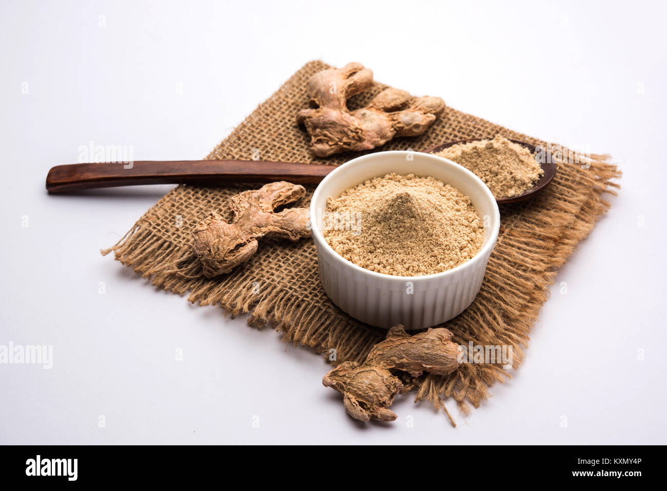 Ginger powder with dried Ginger also known as Sunth or Sonth in India ...