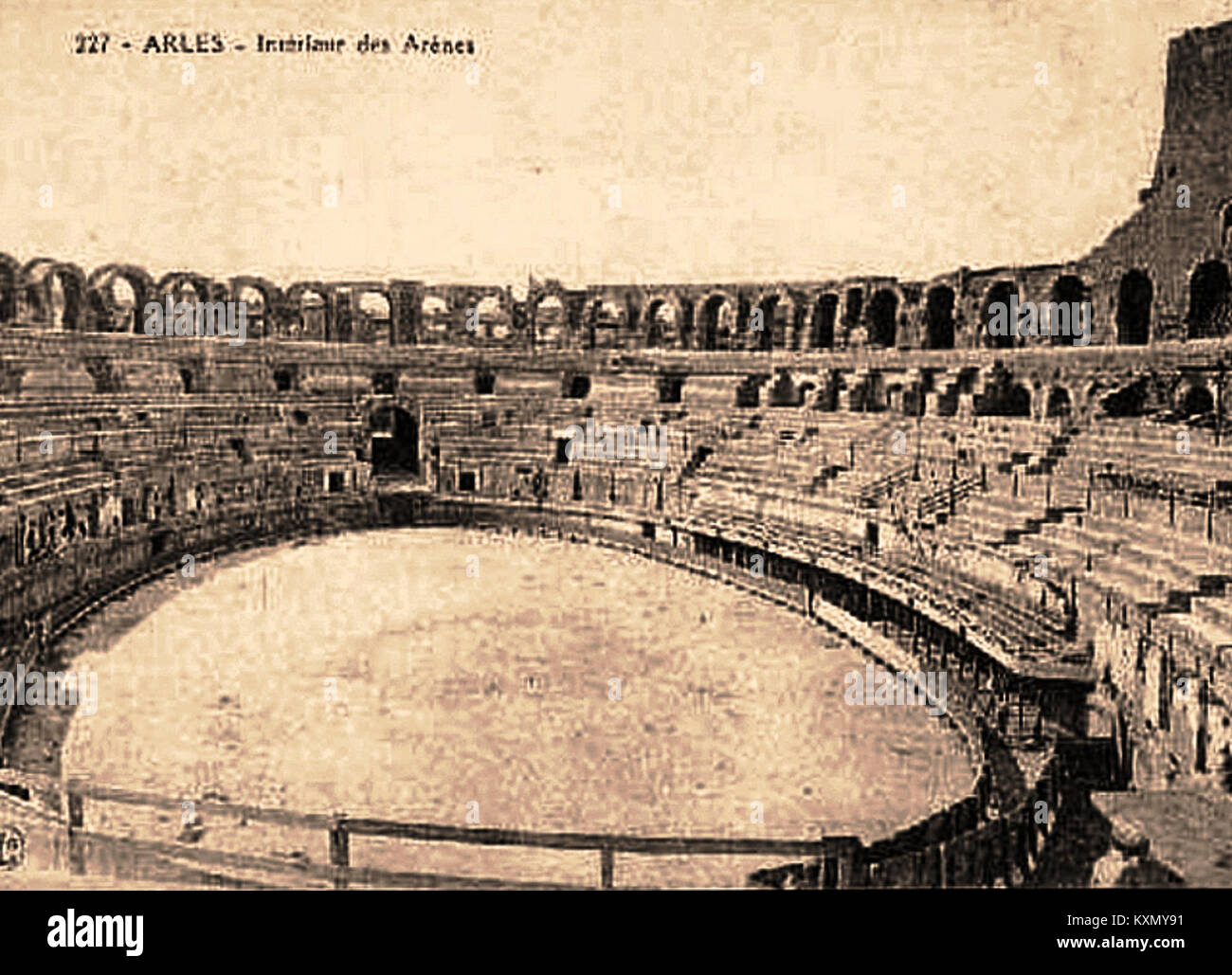 The 'Arles Arènes Vue générale' is a comprehensive view of the Roman amphitheater in Arles ...