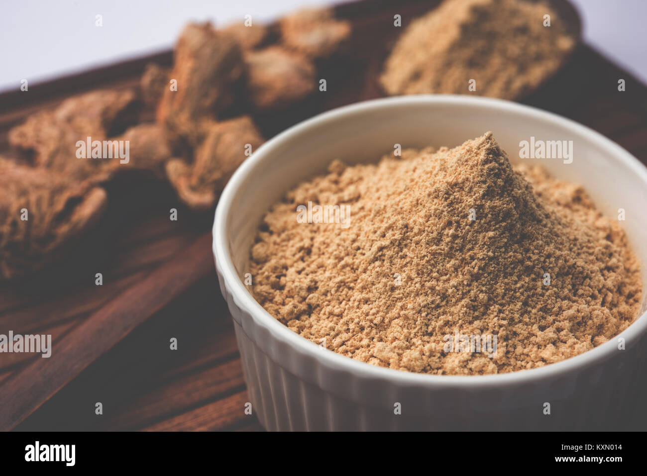 Ginger powder with dried Ginger also known as Sunth or Sonth in India ...