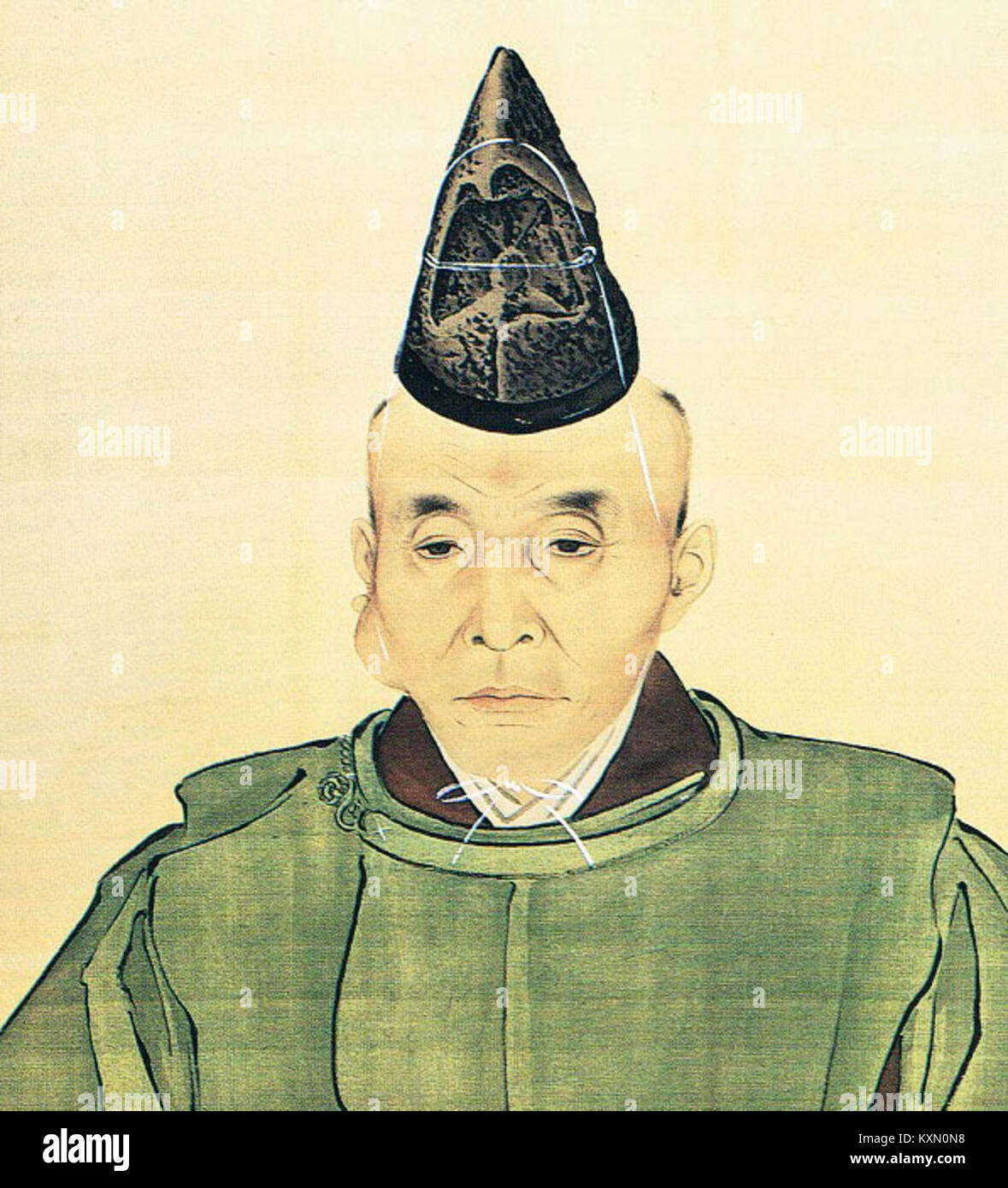 A portrait of Ichikawa Beian, a notable figure, perhaps an actor or ...