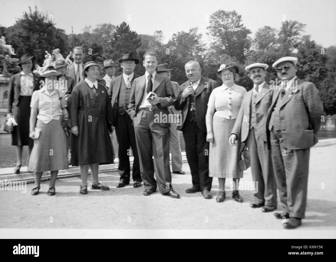 Central stone fountain Black and White Stock Photos & Images - Alamy