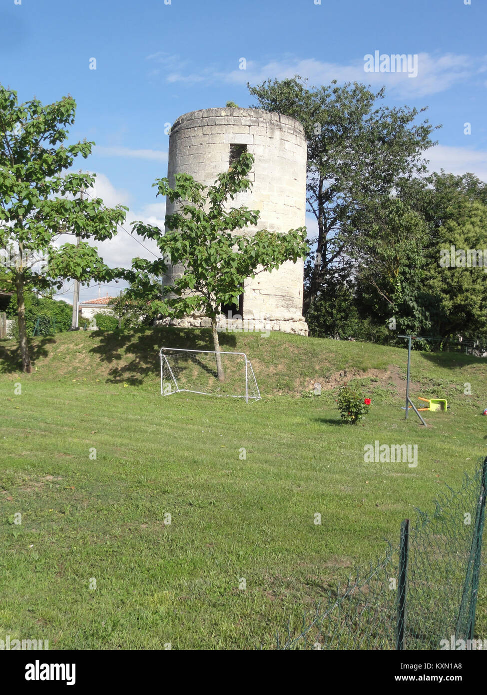Bayon-sur-Gironde in France features a historic windmill and scenic ...