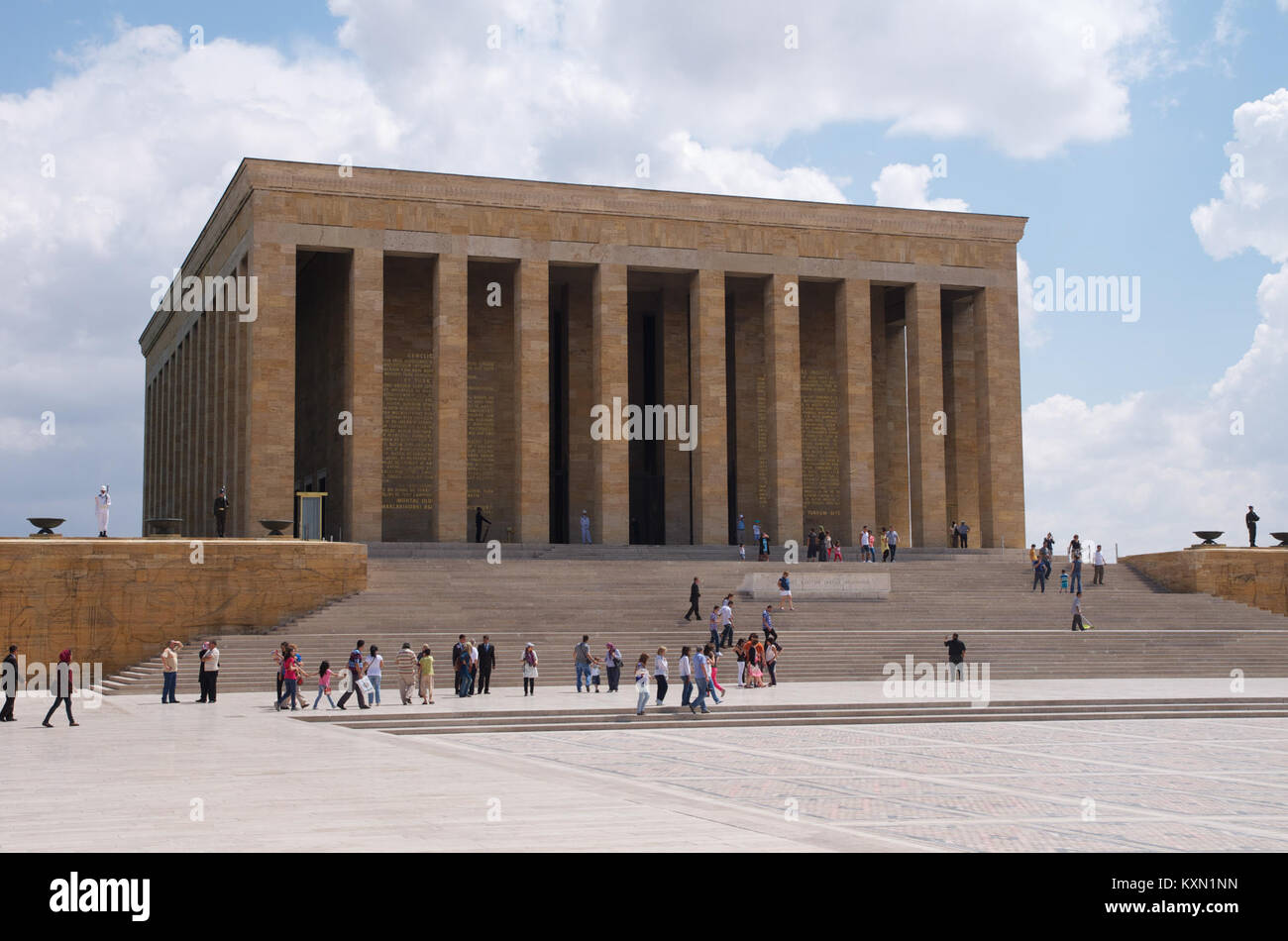 Anıtkabir in Ankara, Turkey, is the mausoleum of Mustafa Kemal Atatürk ...