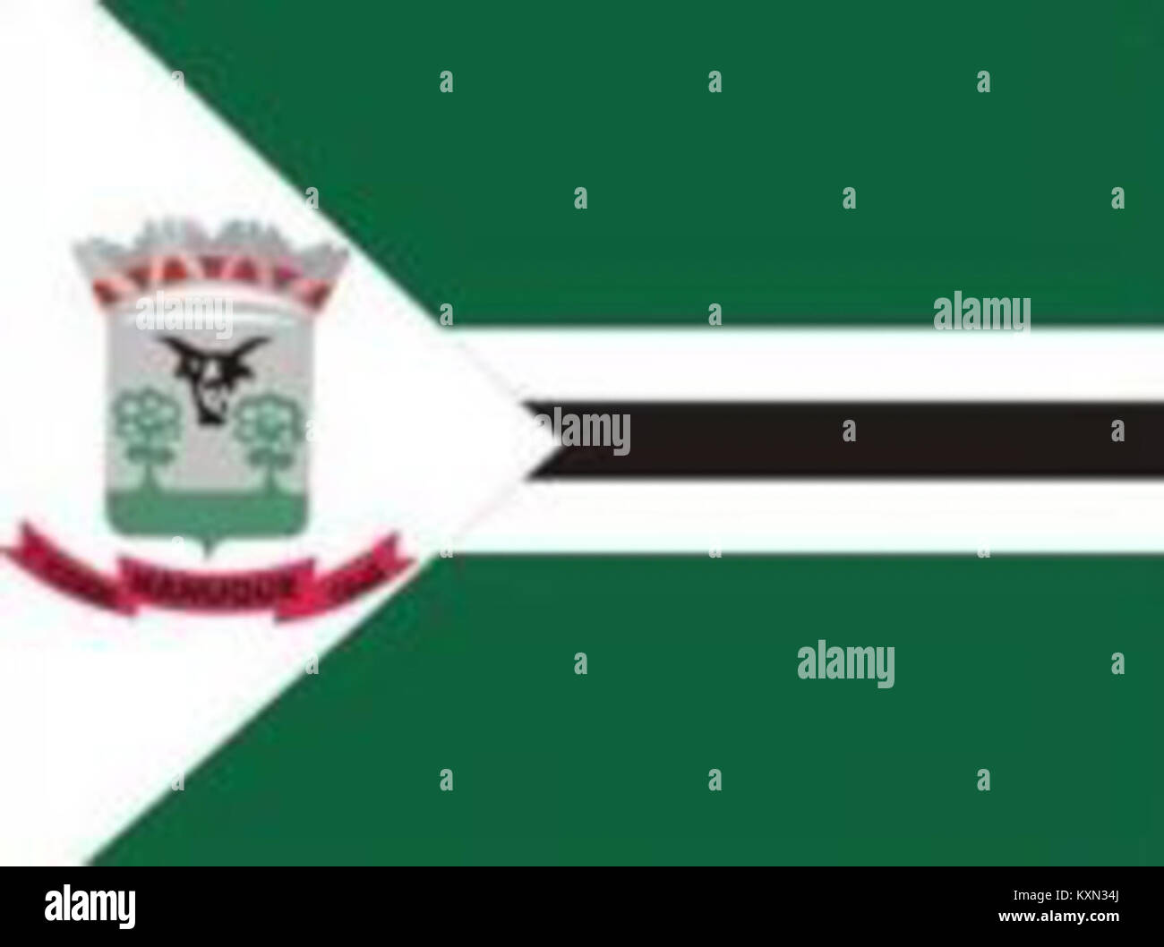 The flag of Nanuque, a municipality in the state of Minas Gerais ...