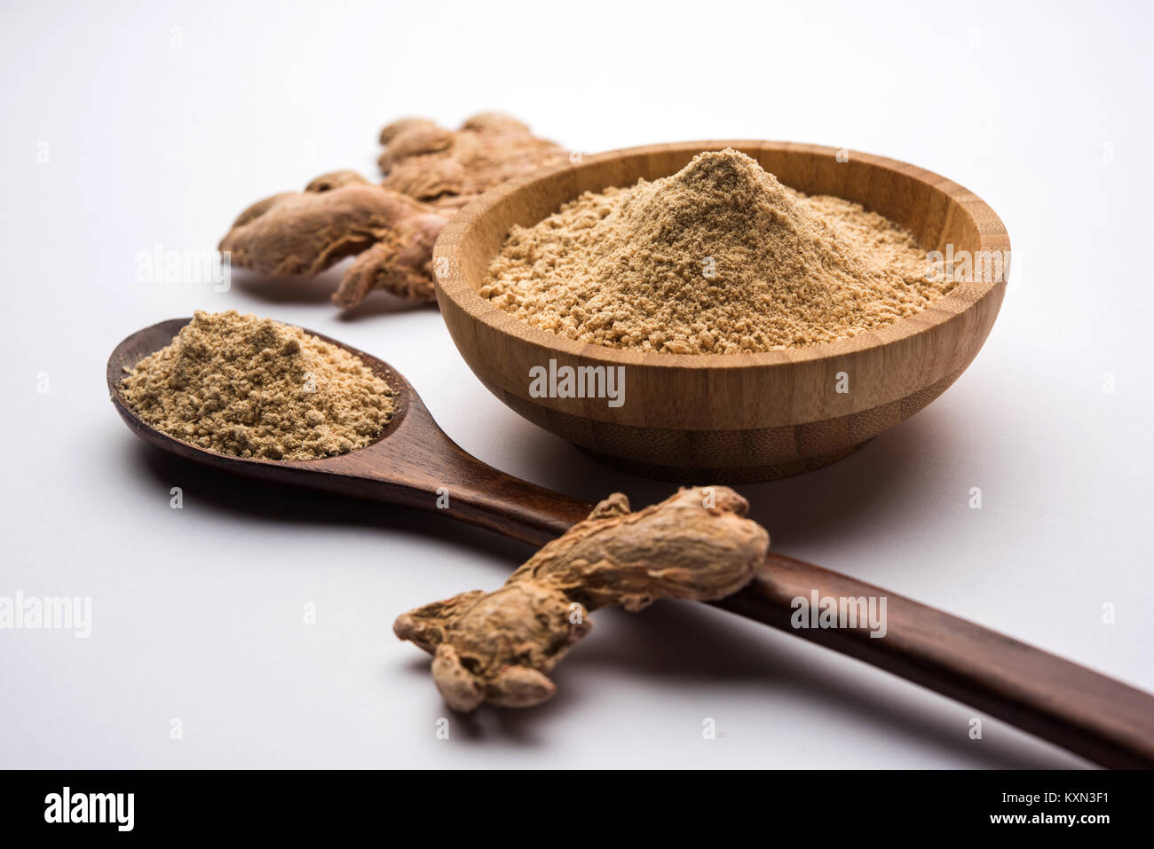 Ginger powder with dried Ginger also known as Sunth or Sonth in India ...