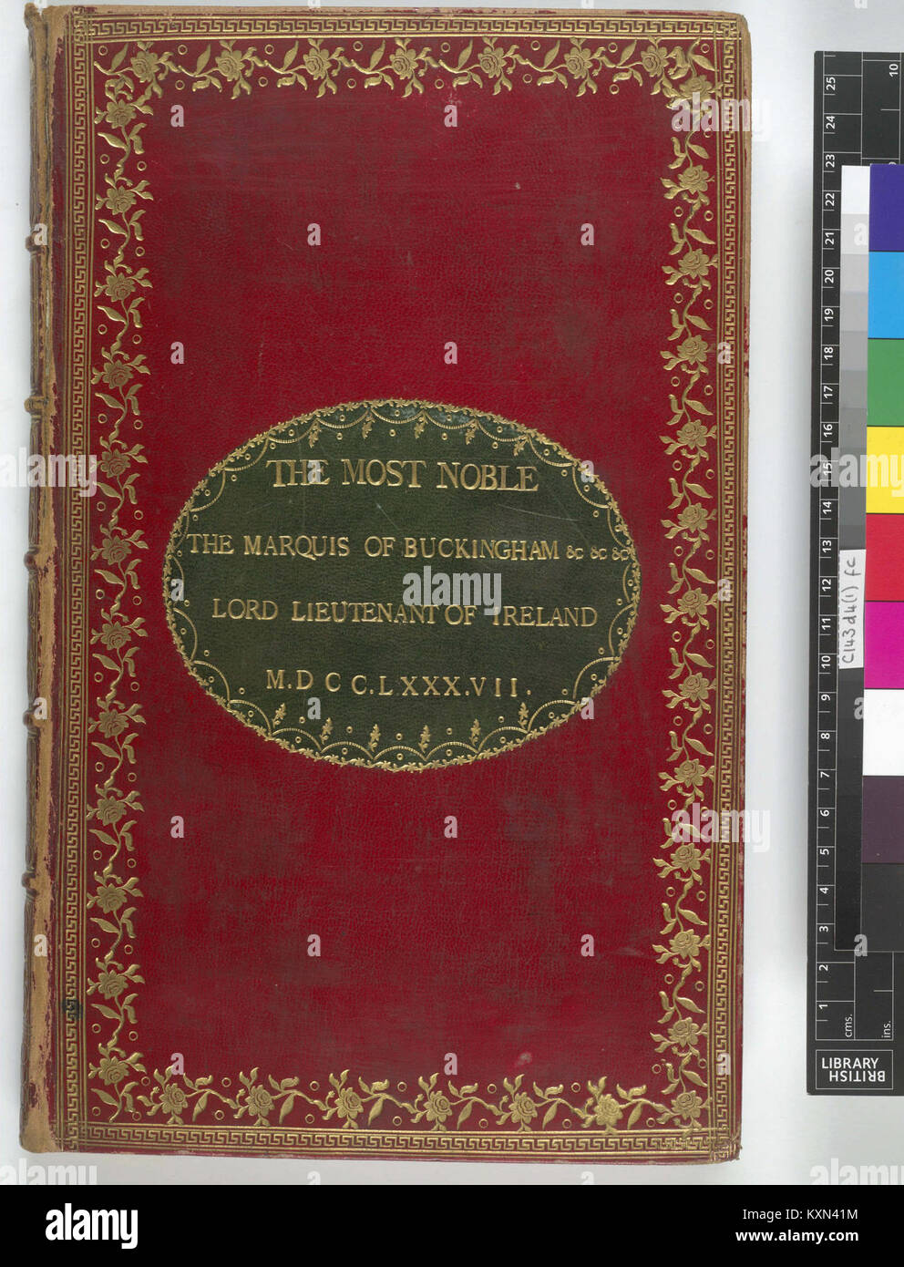 A copy of His Majesty’s Royal Charter, showing the upper cover ...