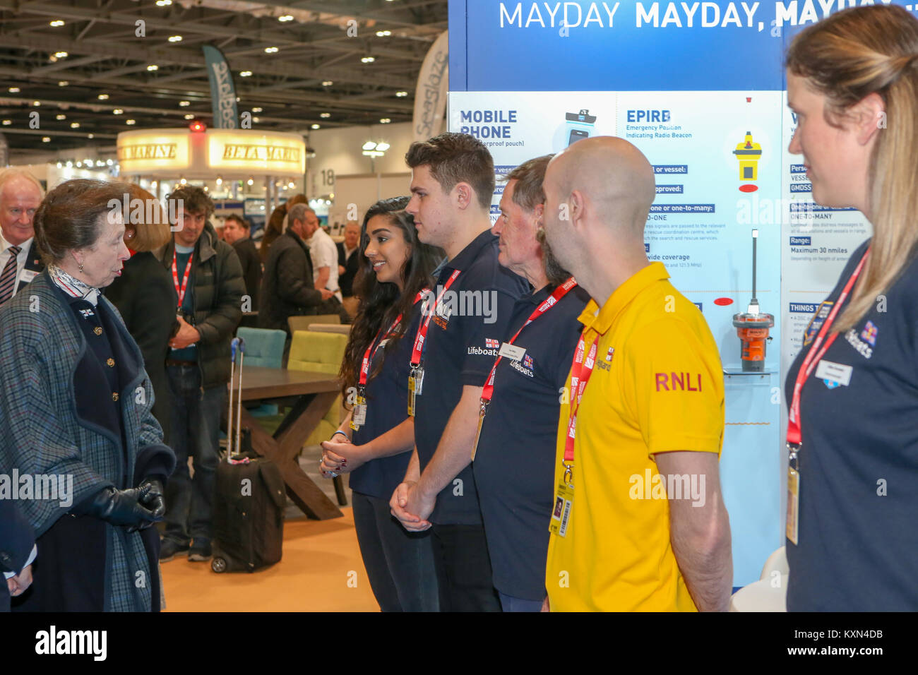 London, UK. 10th January, 2018.HRH the Princess Royal attends the first ...