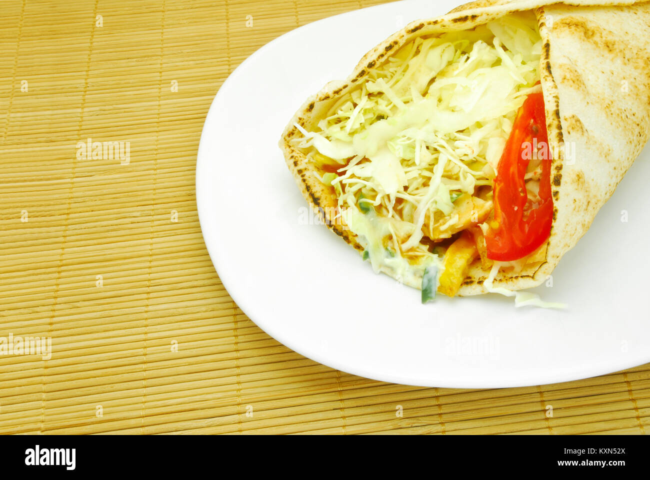 traditional middle east dish shawarma Stock Photo - Alamy