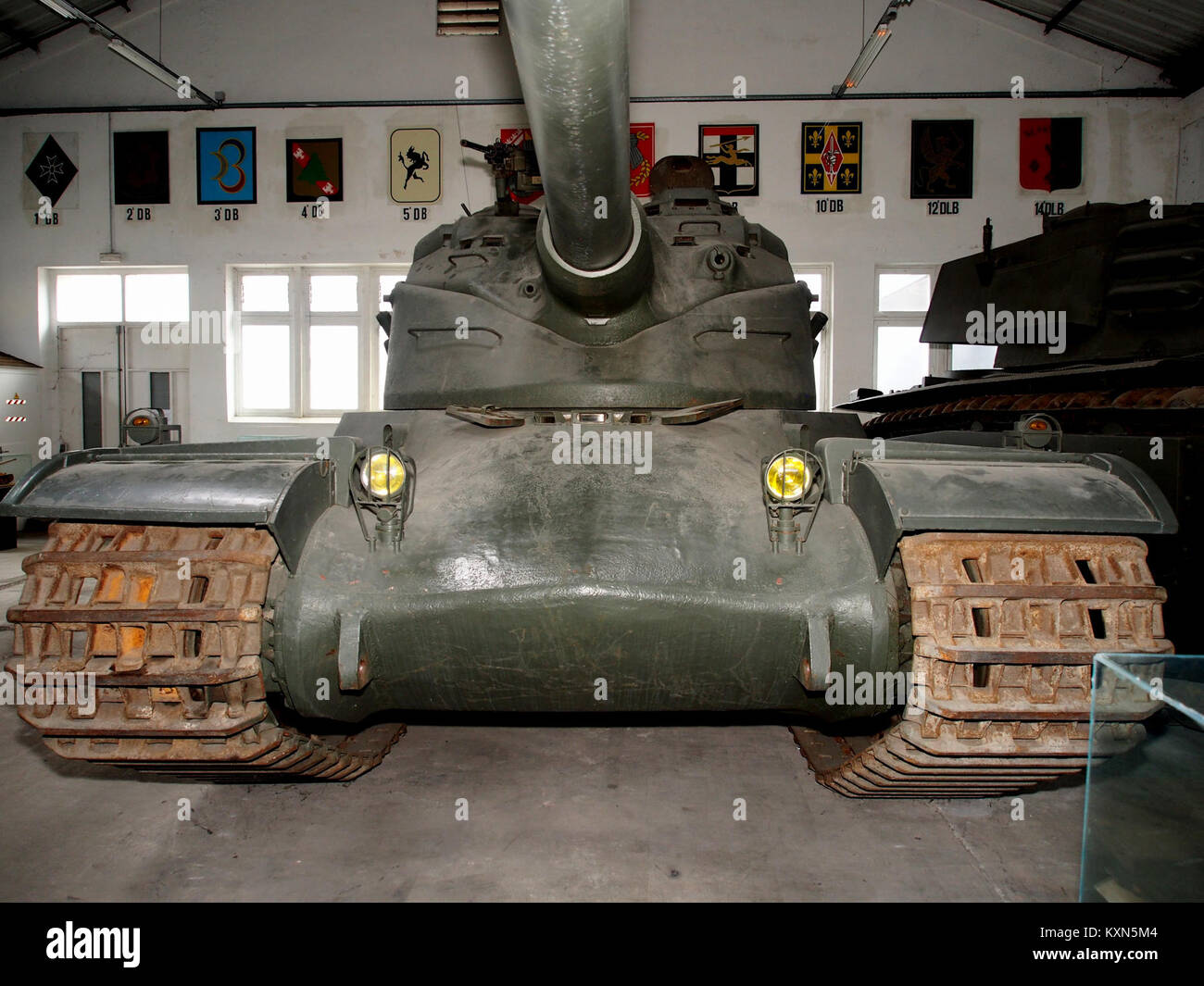 The AMX-50 is a French heavy tank displayed at the Musée des Blindés ...