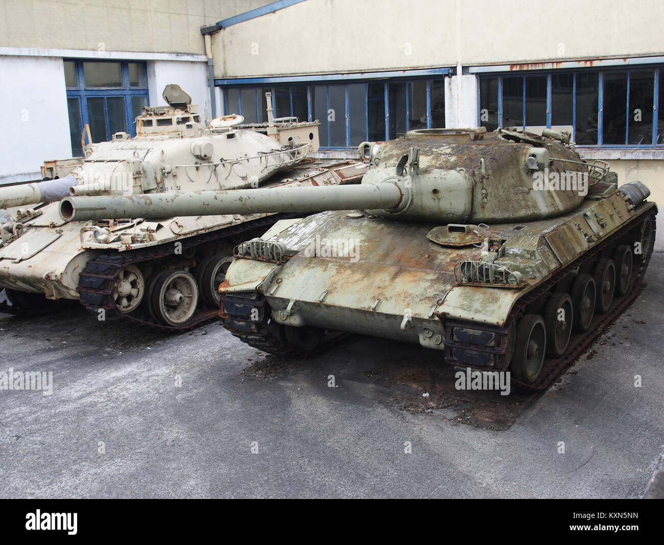The AMX 30 prototype is displayed in the Musée des Blindés in France ...