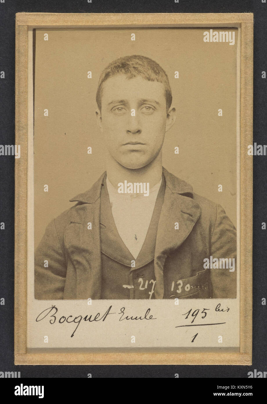 This is a historical document about Alexandre Bocquet, a 17-year-old ...