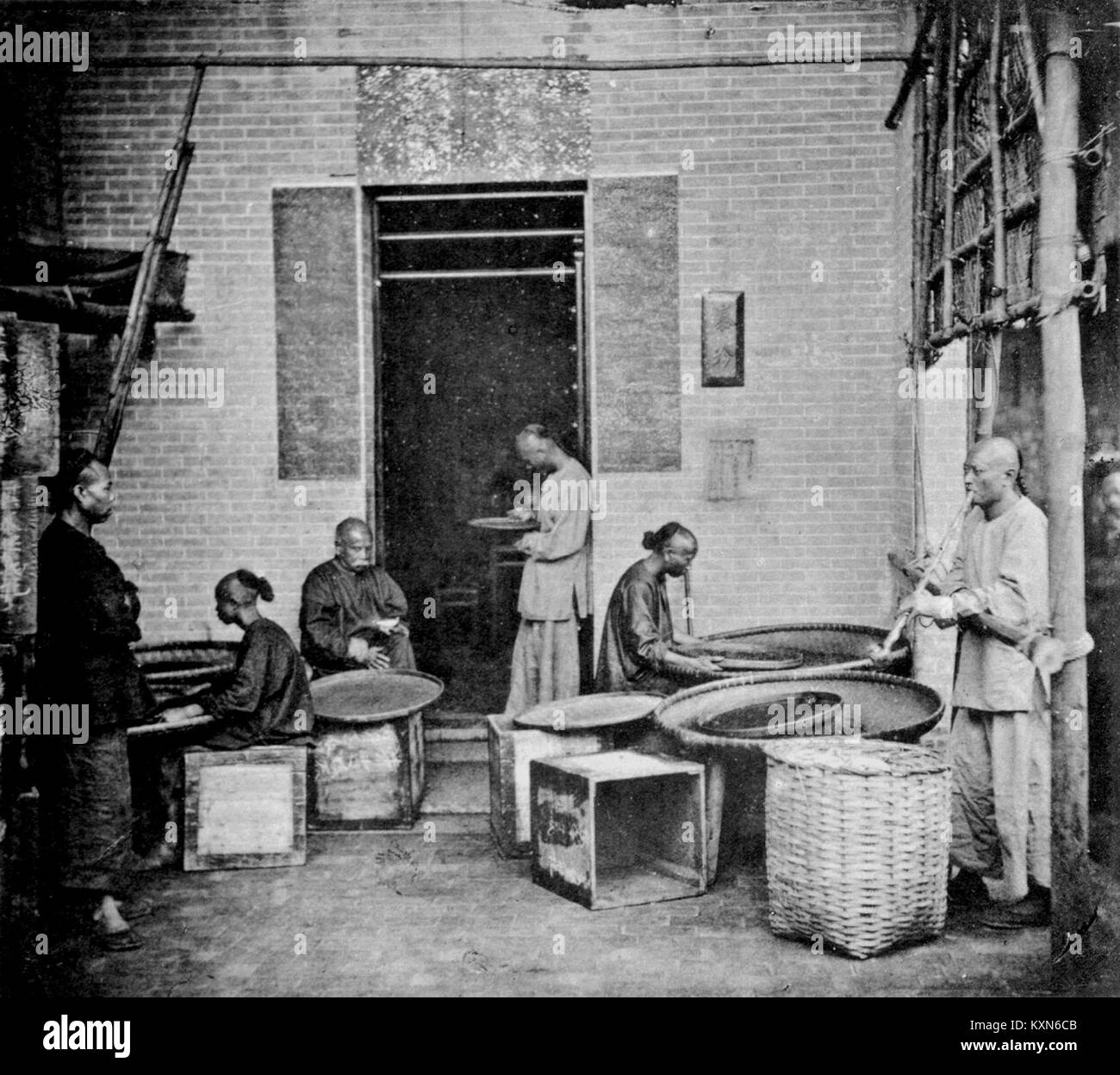 Historic tea house Black and White Stock Photos & Images - Alamy