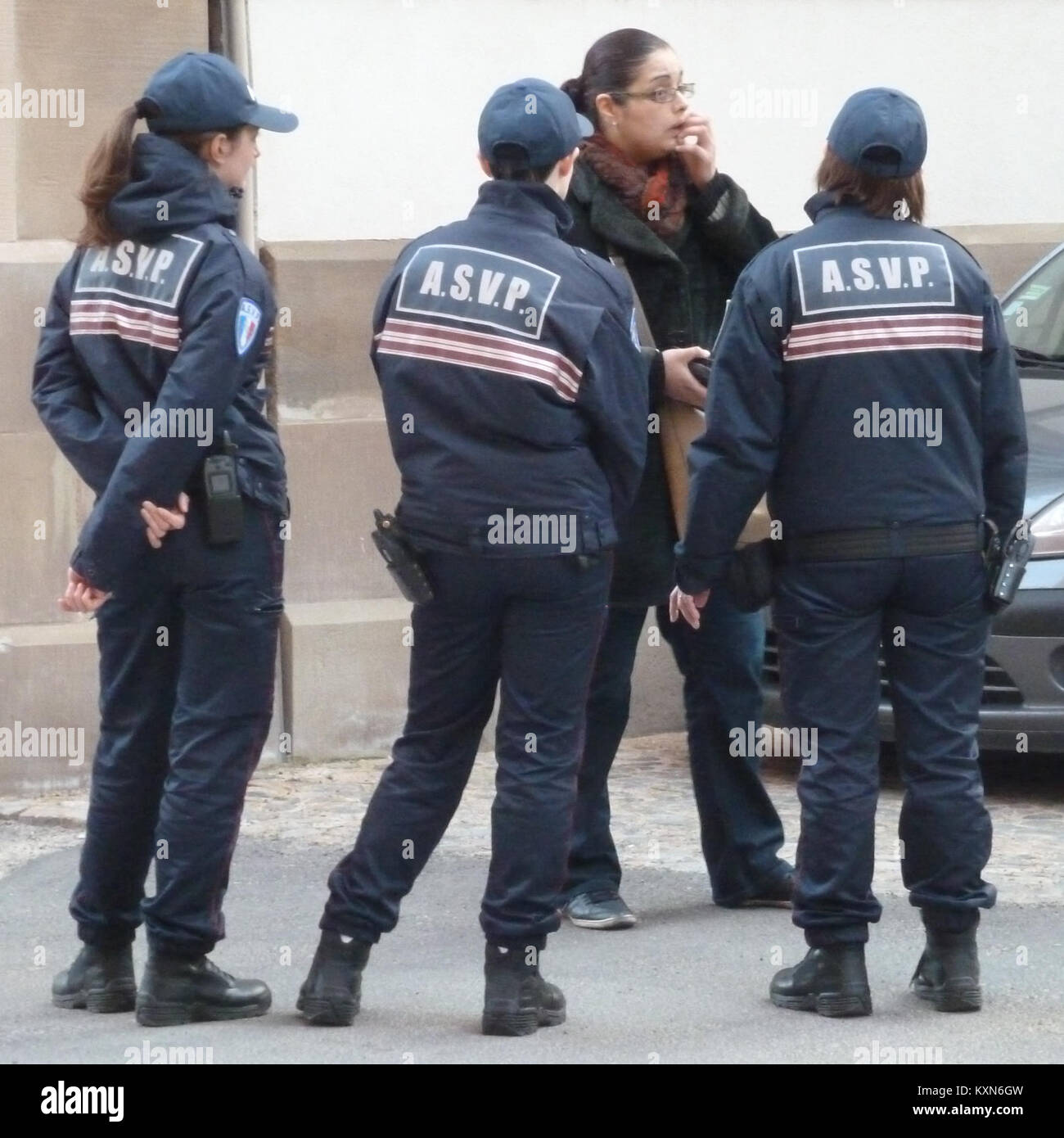 ASVP à Strasbourg (cropped Stock Photo - Alamy