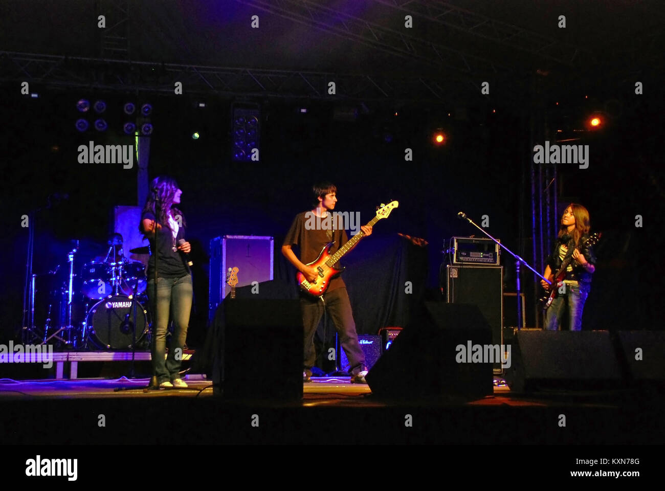 CARANSEBES - SEPTEMBER 12: Senseless band performing on stage at town ...