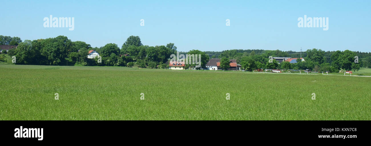 This photograph depicts Berg, a village in Türkheim, Germany. The image ...