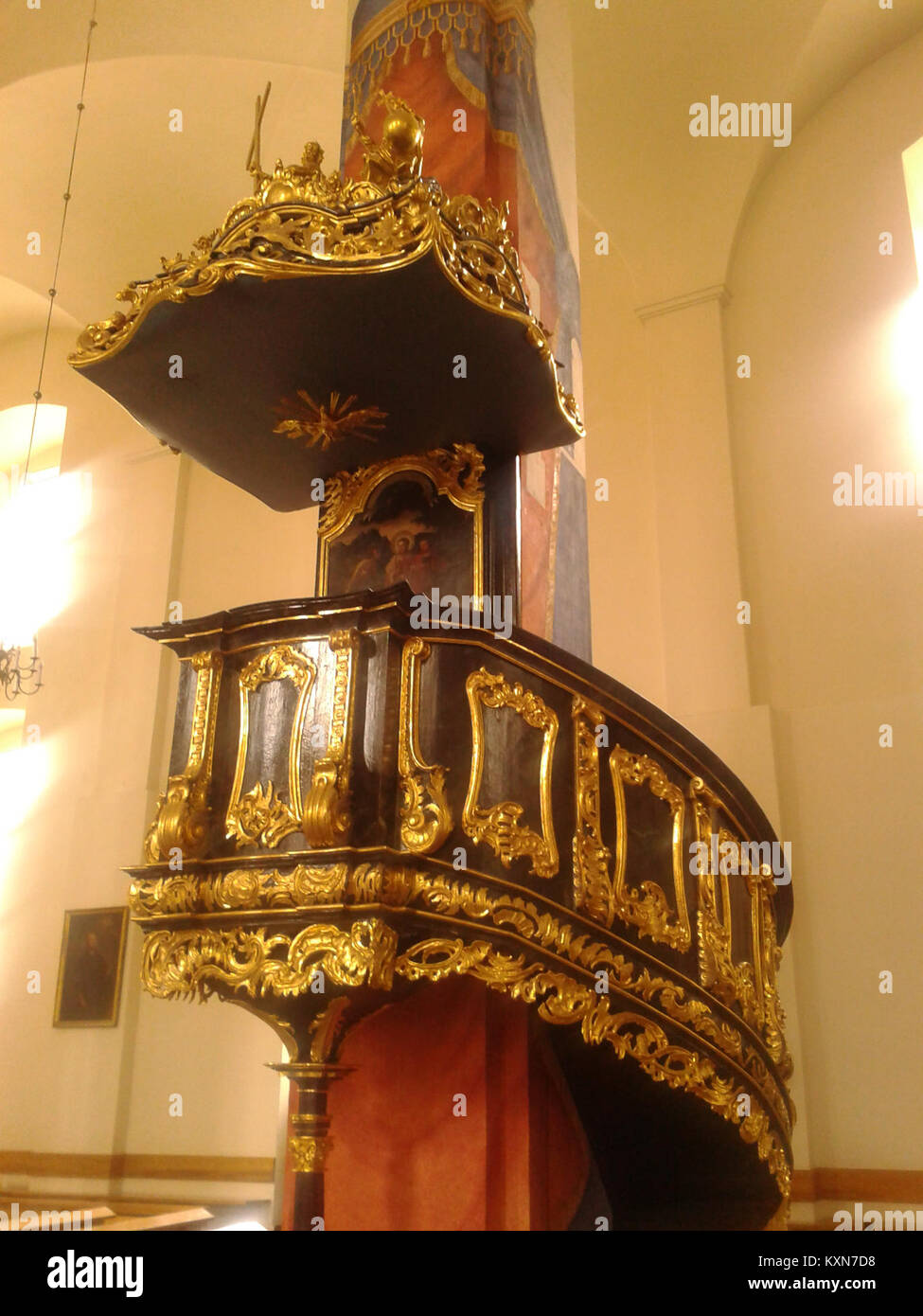 The ambon in the Church of the Holy Spirit in Toruń, Poland, is a ...