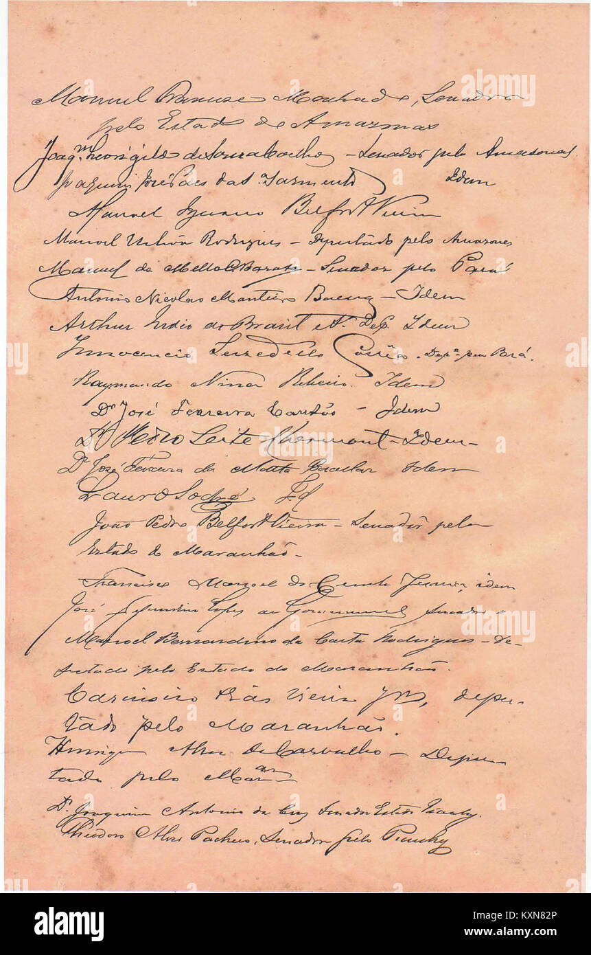 An image showing the signatures from the second page of the 1891 ...