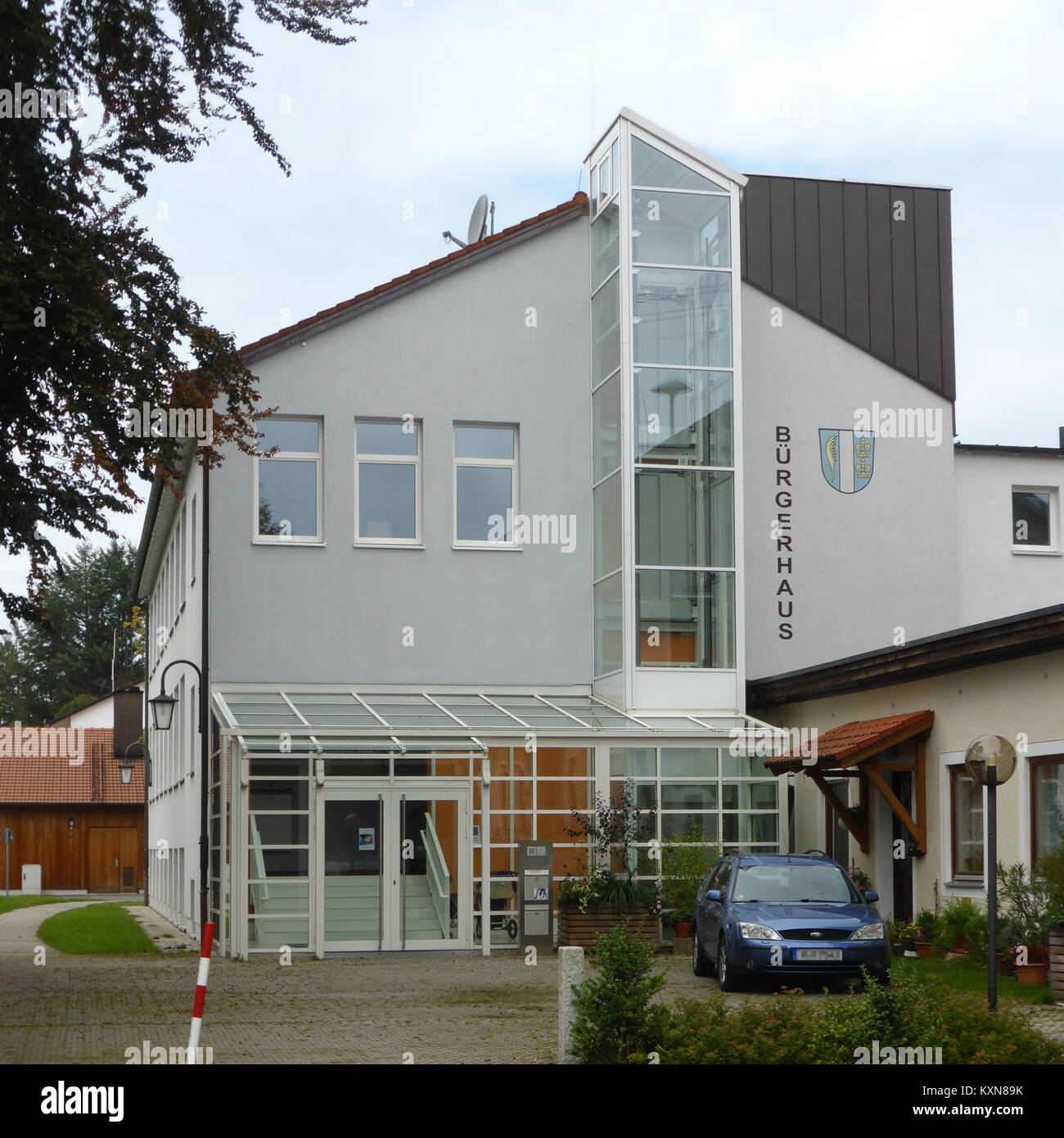 The Bürgerhaus in Aying, likely a historic building in the town ...