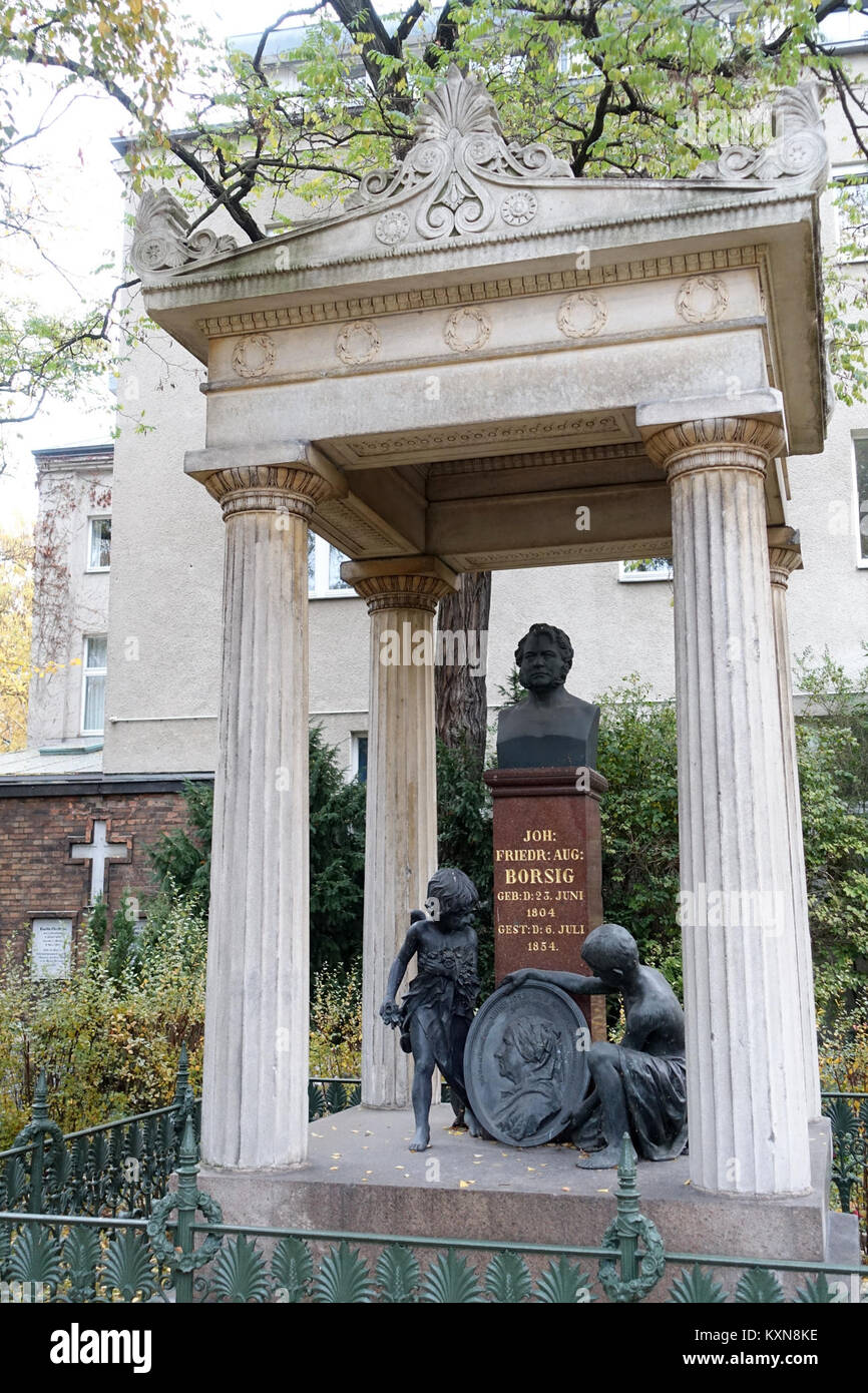This image captures the grave of August Borsig at the ...