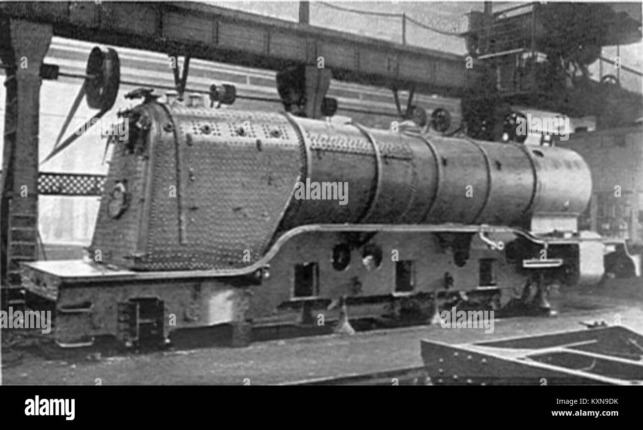 A technical image showcasing the installation of a boiler and firebox ...