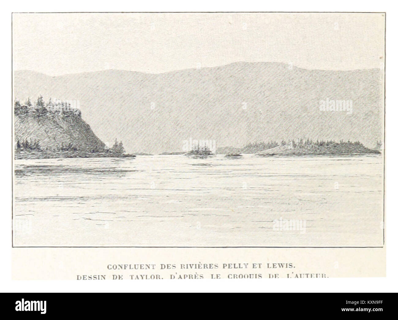 A drawing by Boillot from 1899 illustrates the confluence of the Pelly ...