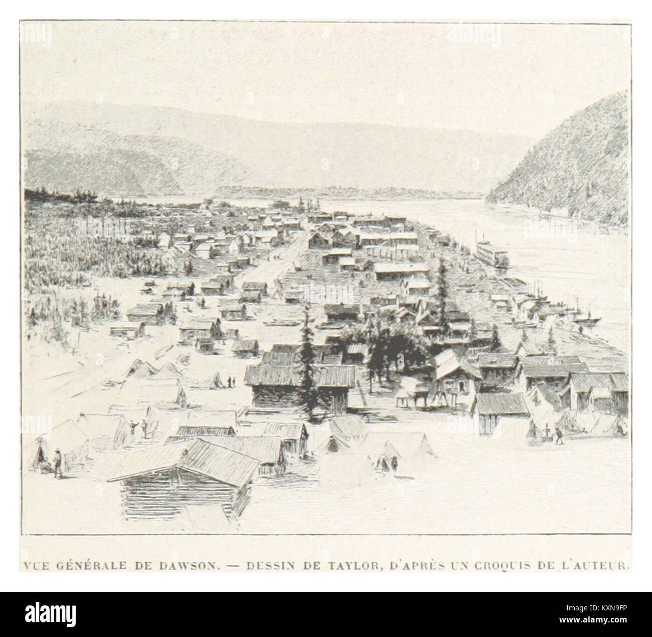 BOILLOT(1899) p119 VUE GÉNÉRALE DE DAWSON.-DESSIN DE TAYLOR, D'APRÈS UN ... BOILLOT(1899) p119 VUE GÉNÉRALE DE DAWSON.-DESSIN DE TAYLOR, D'APRÈS UN ...