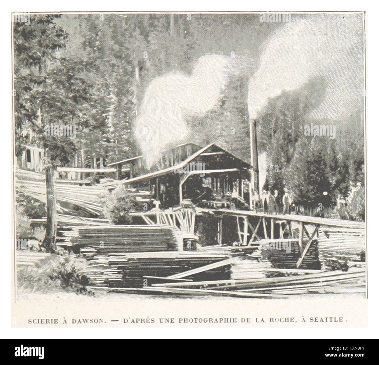 Sawmill history Cut Out Stock Images & Pictures - Alamy