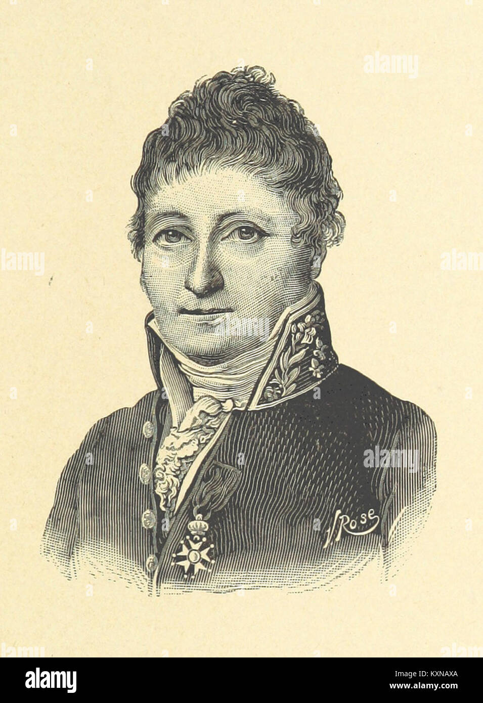 BONNEFOY(1897) p4.039 ANDRÉ, Baron D'AUBIÈRE (Jean-Baptiste Stock Photo ...