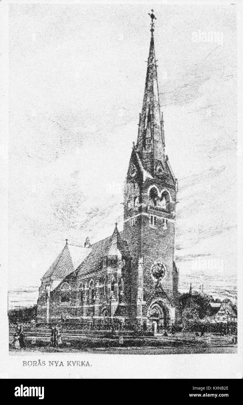 Gothic church building distinctive Black and White Stock Photos ...